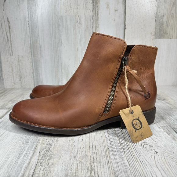 Born | Shoes | New Born Olio Brown Full Grain Brown Leather Ankle Boots ...